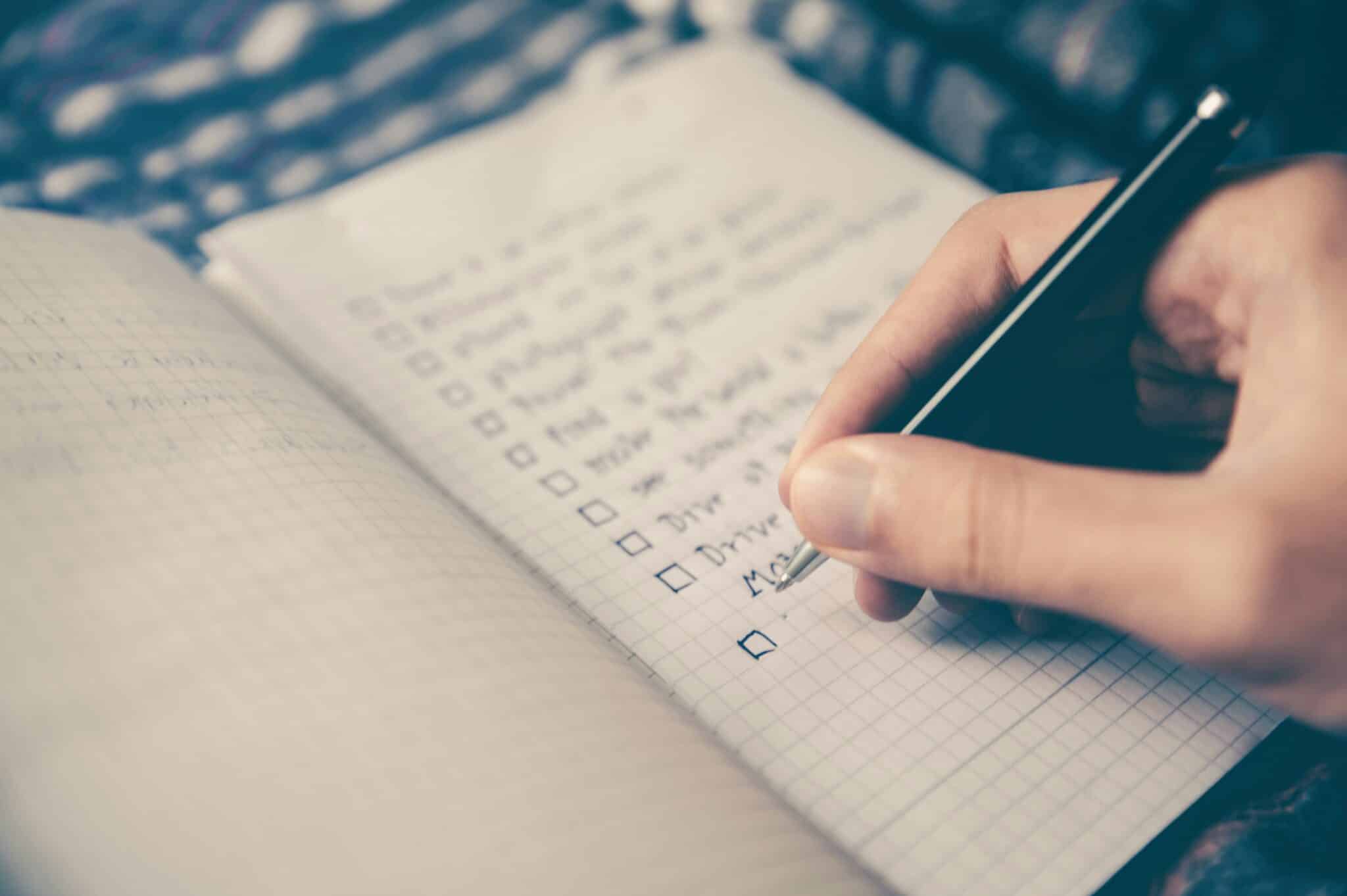 What is the Step 8 Checklist?